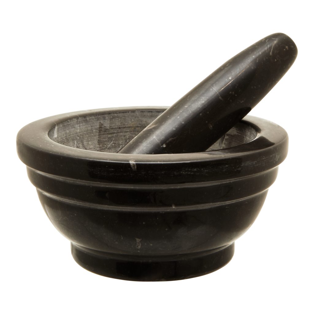 Marmo Brown Marble Mortar and Pestle - WoodConnexions