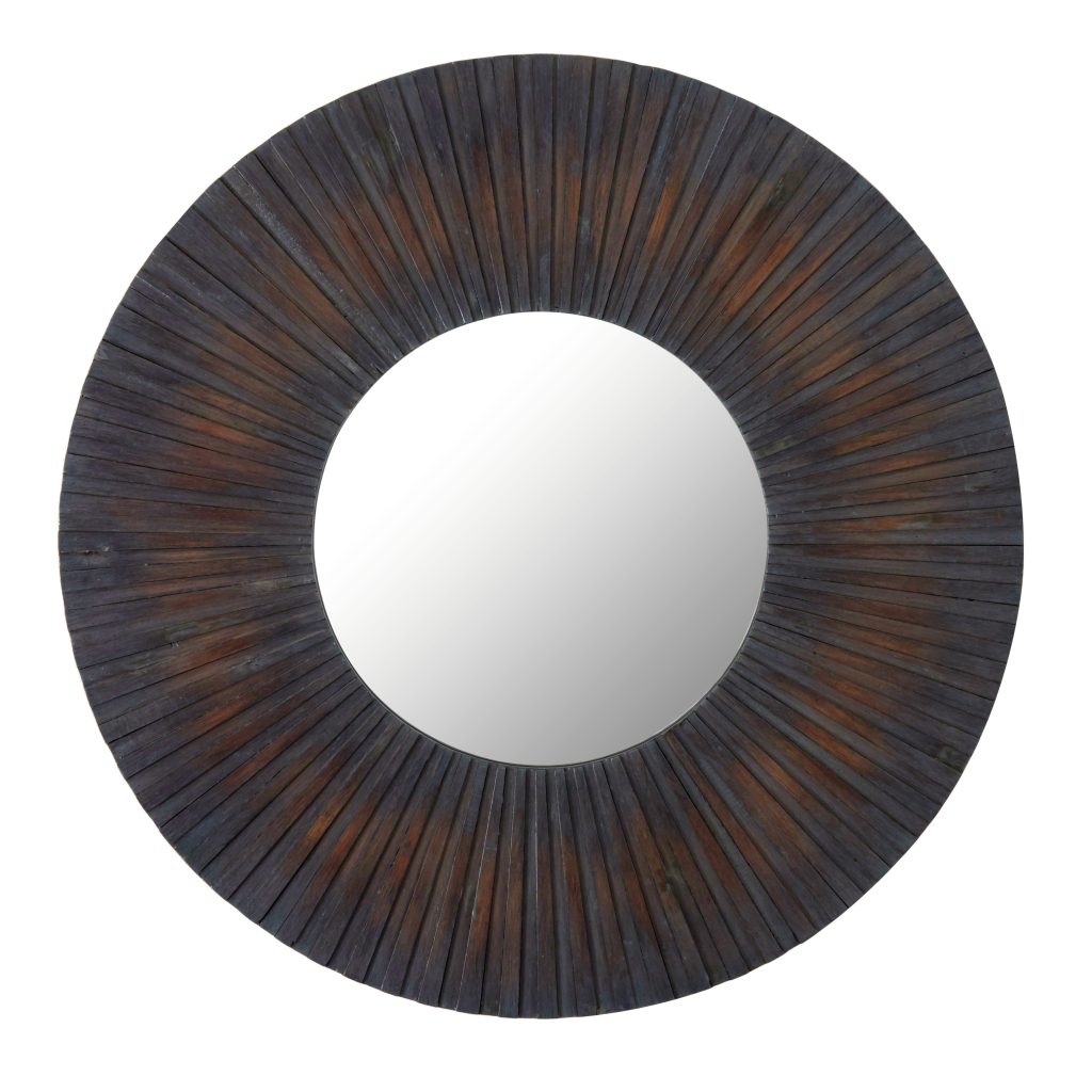 Bastide Antique Wood Effect Wall Mirror - WoodConnexions