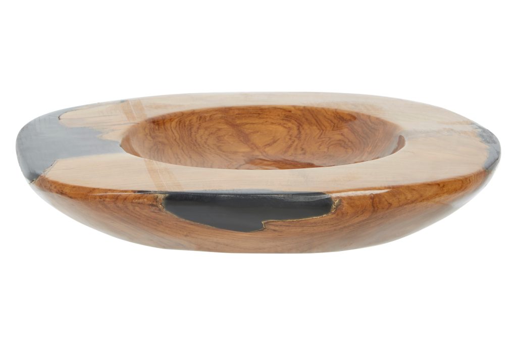 Sequoia Teak Wood & Resin Bowl - WoodConnexions